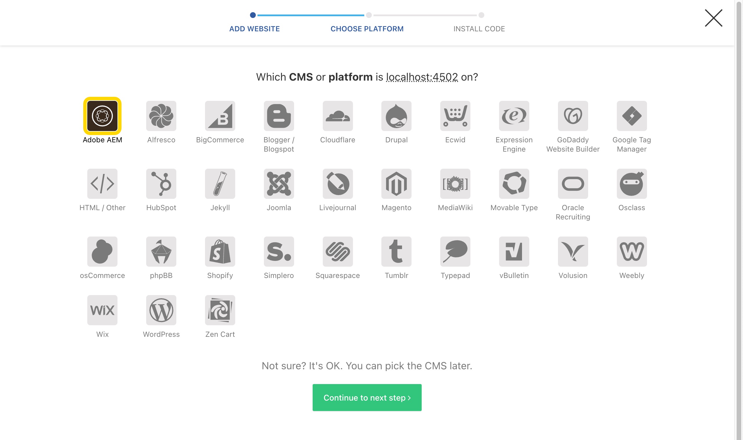Installing Shareaholic on Adobe AEM (Adobe Experience Manager) – Shareaholic Helpdesk