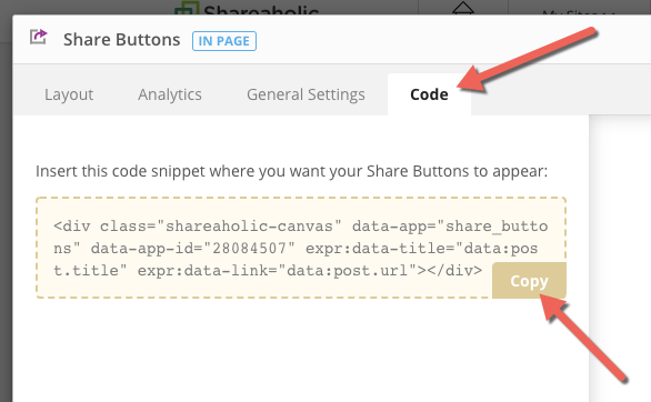 Installing Shareaholic on Blogger / Blogspot – Shareaholic Helpdesk